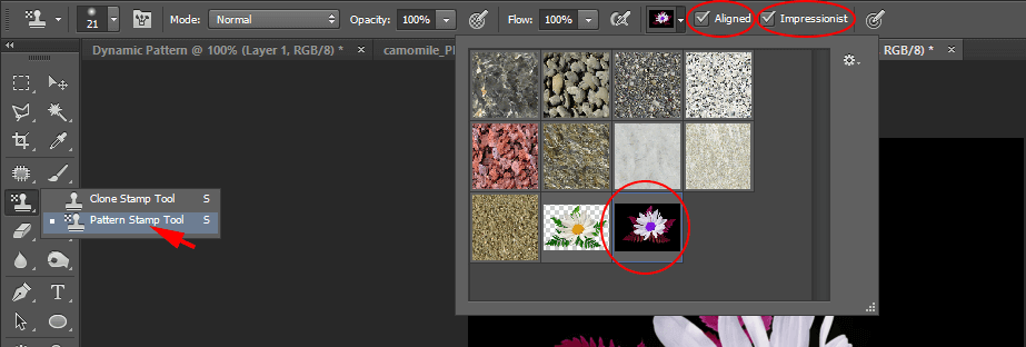 Working With Pattern Stamp Tool In Photoshop