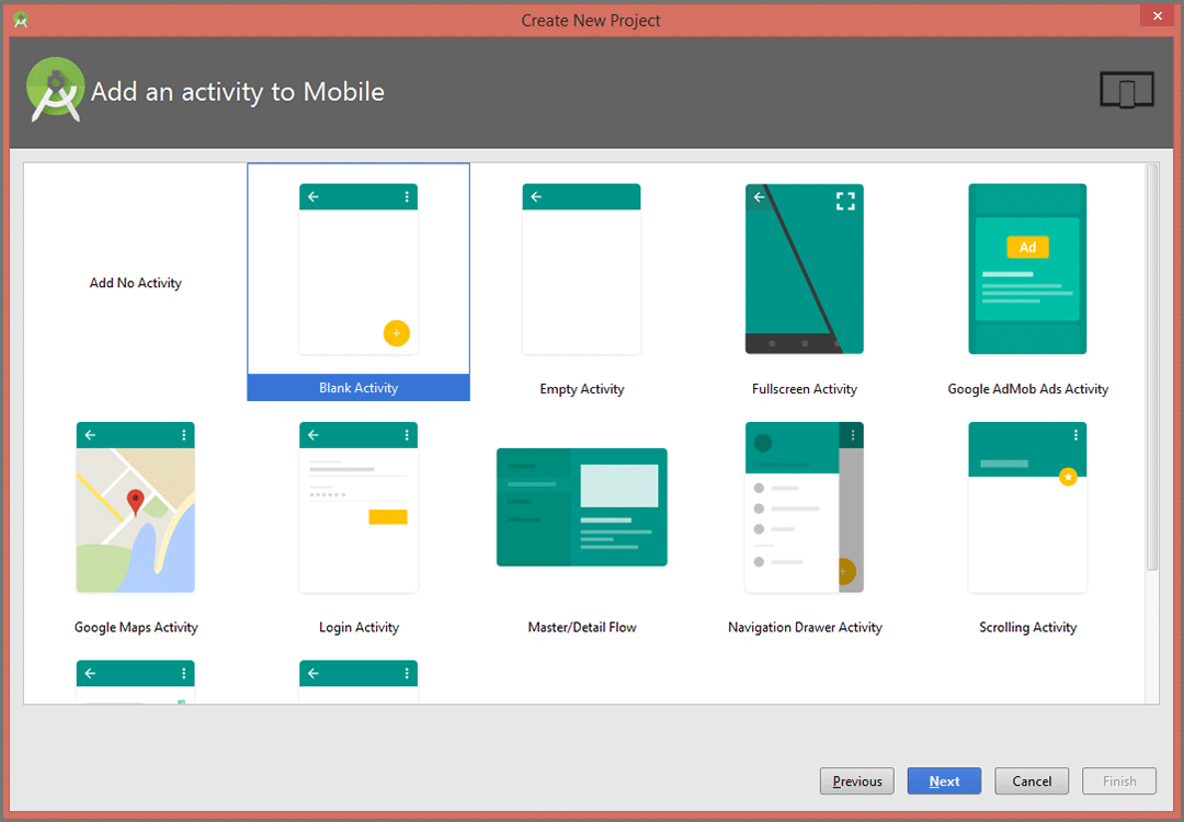 Create New Project in Android Studio Create New Project in Android Studio